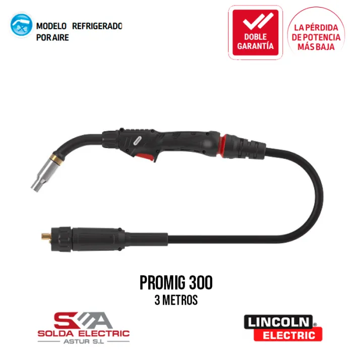 Antorcha Soldadura MIG Lincgun Promig 300 / 3 metros